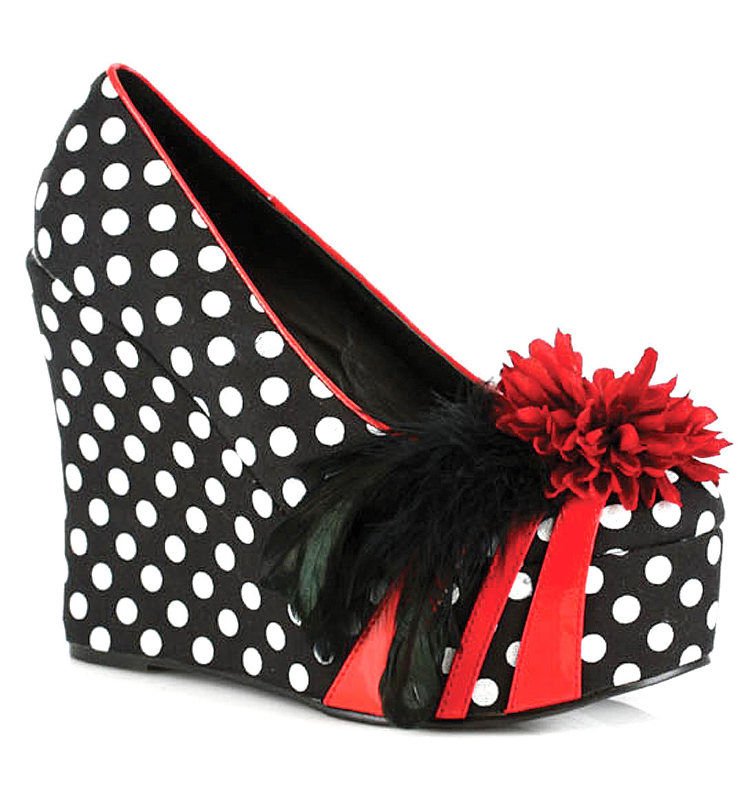 BP475-EDNA Bettie Page Black/White High Heel Alternative Footwear Disc – Exotic Dancewear